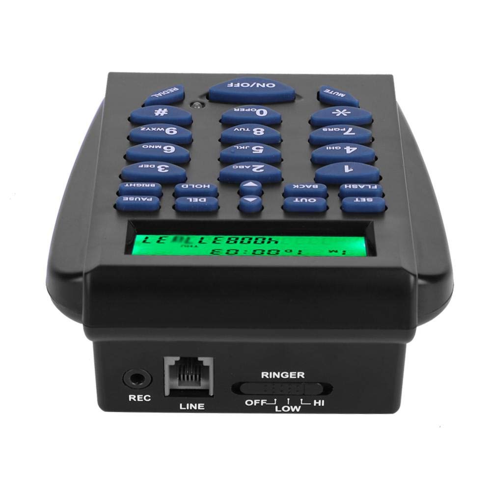 Traffic Headset, Multi-Function Business Office Answering The Phone Headset to Eliminate Noise, Smart Calls. Caller ID Feature, Suitable for The Attendant to Answer The Call.