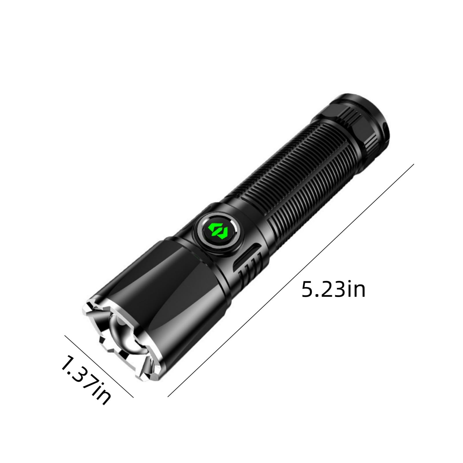 LED Flashlight, 100000 Lumens Super Bright Flashlight, Zoomable Rechargeable Flashlight with 4 Modes, Powerful Handheld Flashlight, Outdoor Waterproof Flashlight,for Hiking, Camping