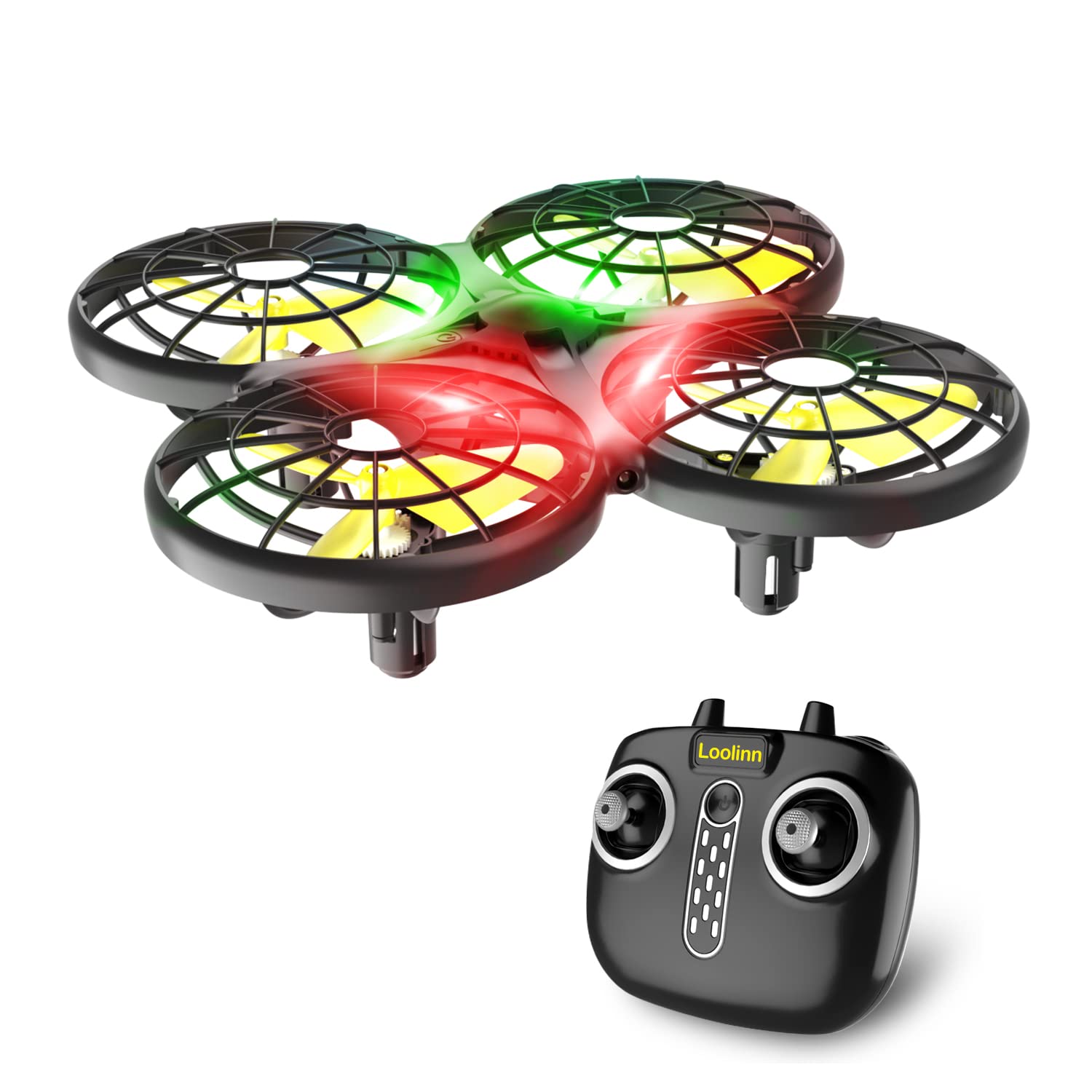 Loolinn | Drone for kids Gift - Mini Drone with Auto Anti-Collision Technology / 360° Flip / 20 Minutes Flight Time/Two Batteries (Gift Idea)