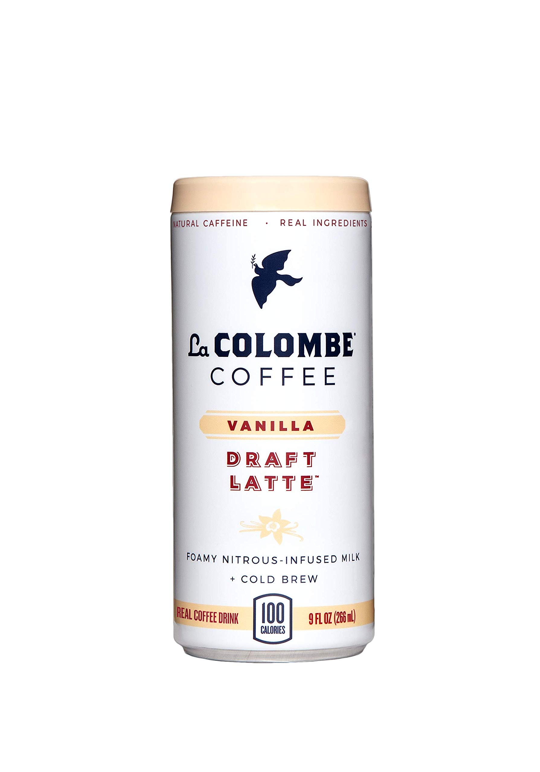 La Colombe Vanilla Draft Latte - 9 Fluid Ounce - Cold-Pressed Espresso and Frothed Milk + Vanilla - Made with Real Ingredients - Grab and Go Coffee