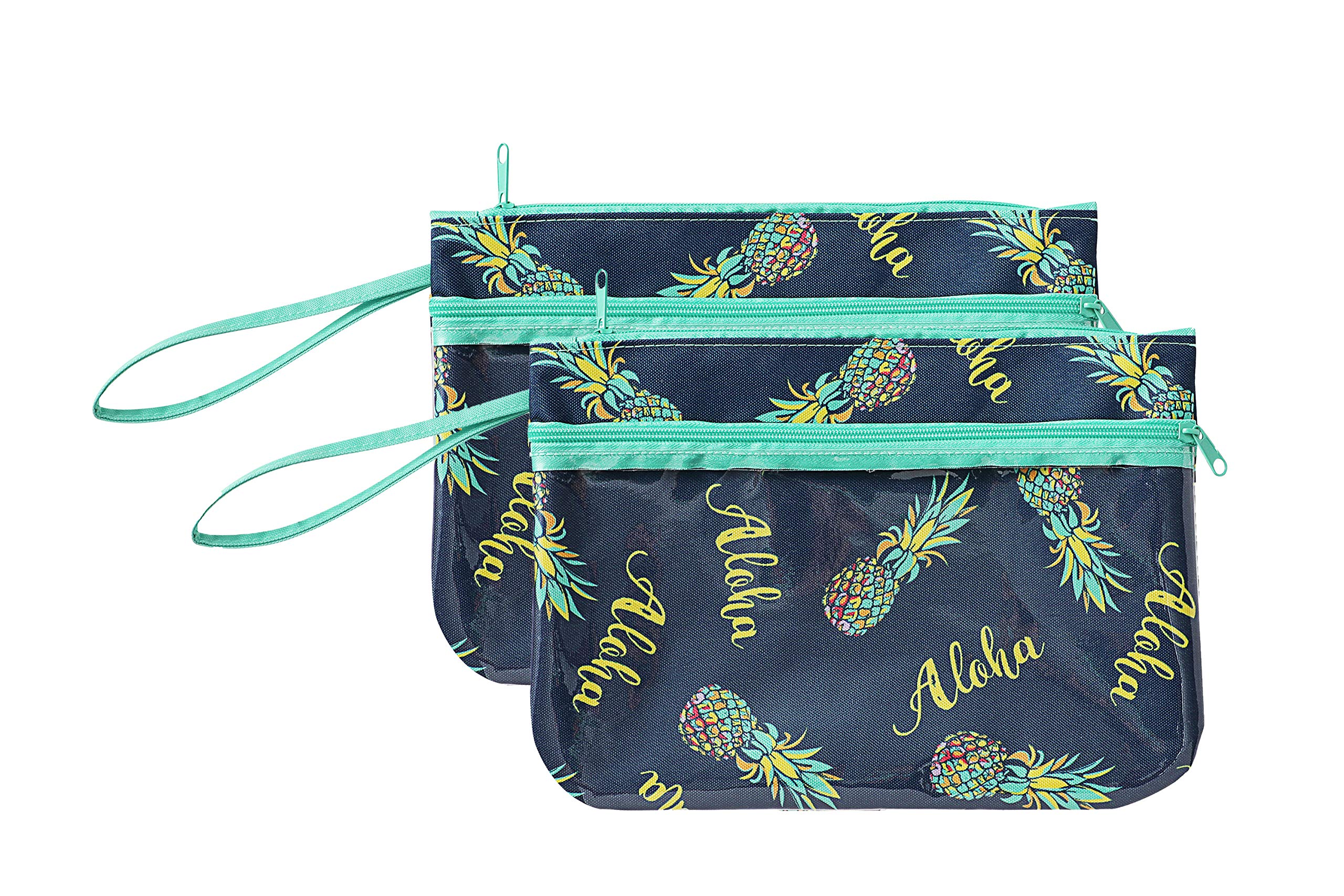 Morgan Home 2-Pack Swimsuit Sack Beach Companion- Holds Items and Keeps Items Safe and Dry, Protected from Sand, Water and More (Aloha Pineapple)