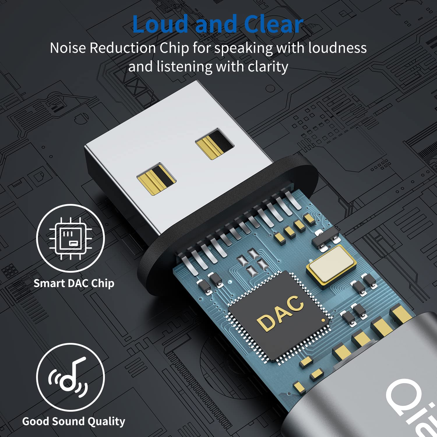 USB to 3.5mm Audio Jack External Sound Card Adapter 2 in 1 USB-A to 3.5mm TRRS 4-Pole Mic-Supported USB to Headphone AUX Adapter Compatible with PC PS4 PS5 Windows Mac Linux Laptop Desktops and More