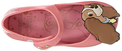 Mini Melissa Girls' Mini Ultragirl + Lady and The Tramp Ballet Flat, Pink Azalea, 6 M US Toddler