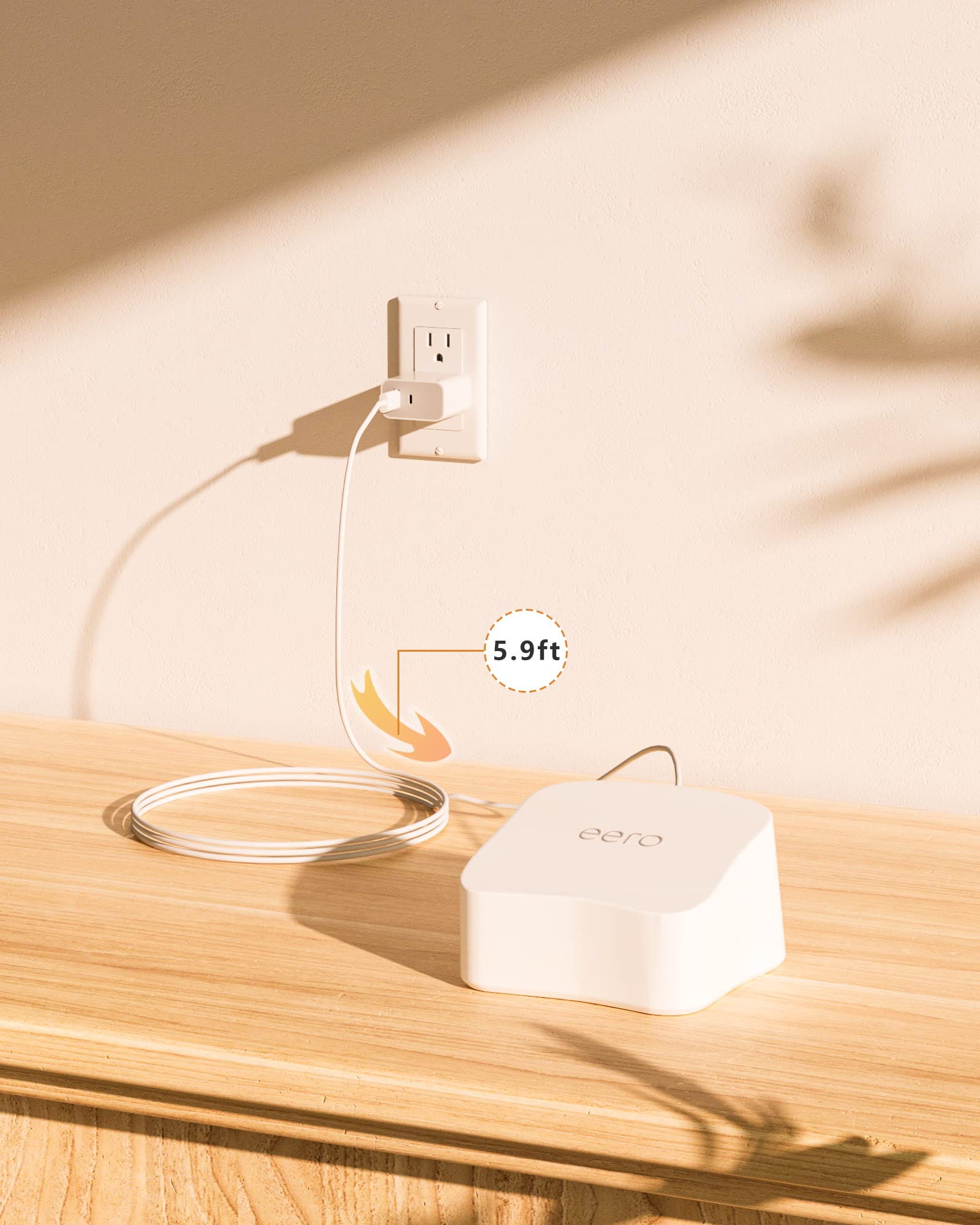 VHBW for eero Power Cord Replacement Compatible with eero, eero 6, eero-Pro-6 mesh WiFi Router C010001 30W USB-C Charger