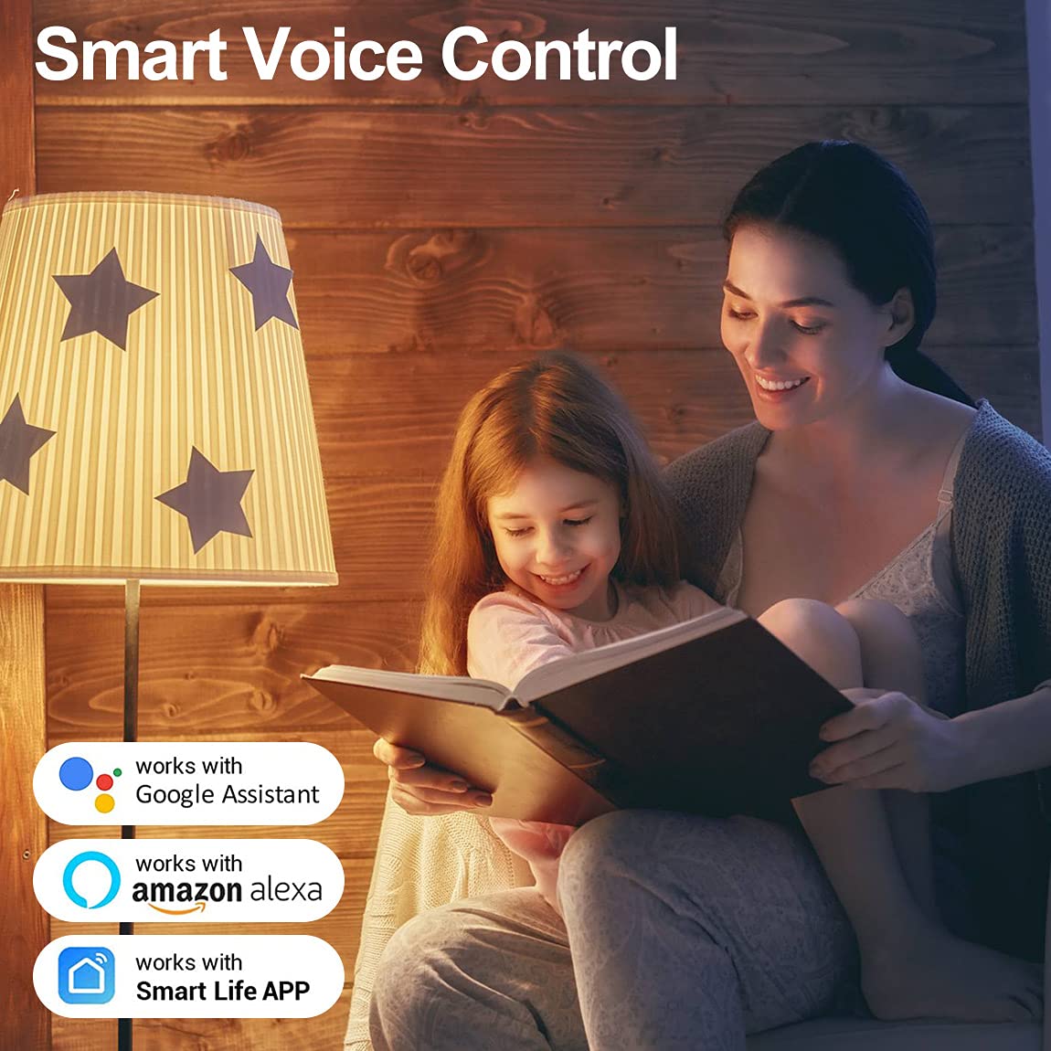 OHLUX Smart WiFi & Bluetooth Light Bulbs Work with Alexa Google Home Siri, 10W 900lumen LED Light Bulb Dimmable 2700K Warm Light to 6500K Daylight, A19 E26 (100W Equivalent) 8Pack