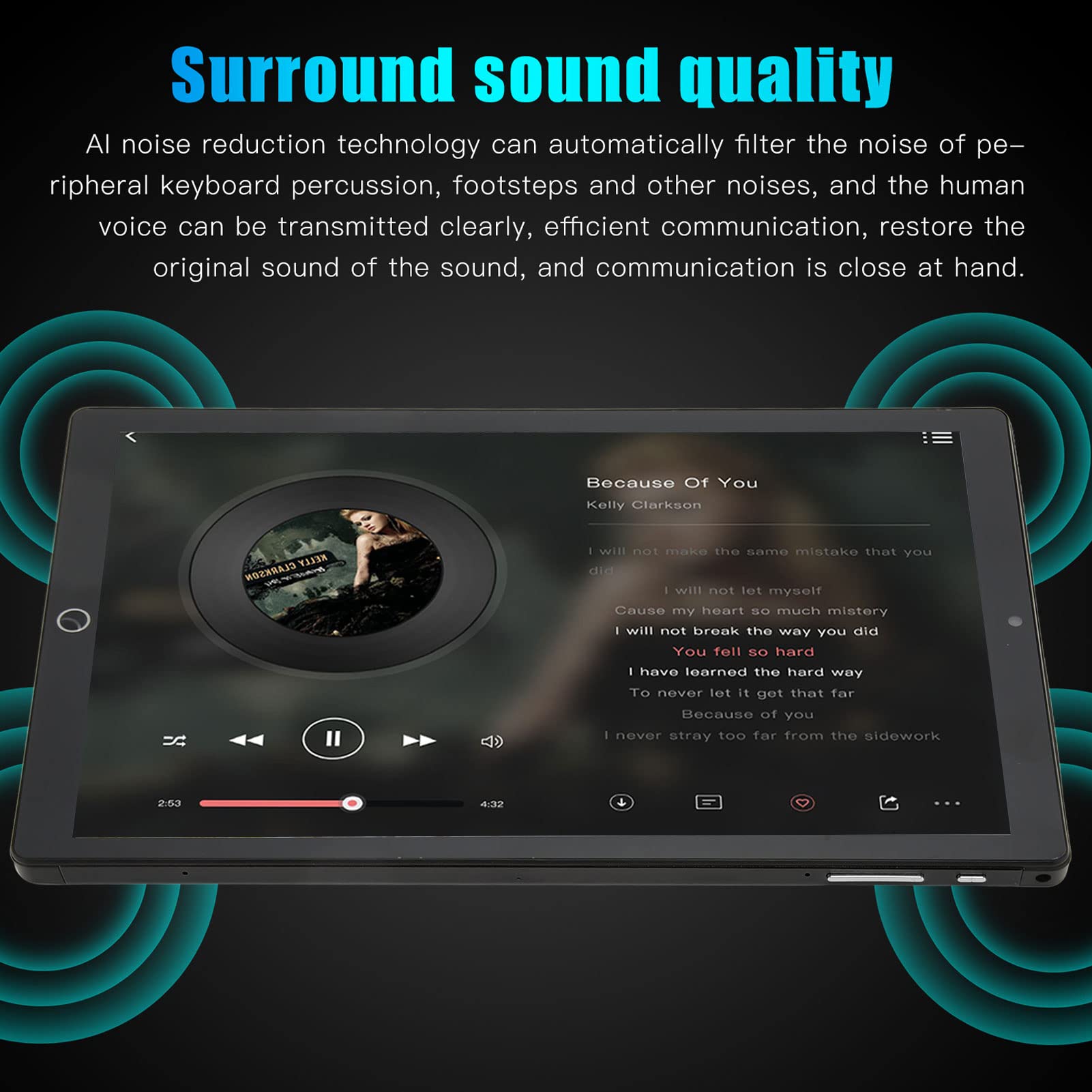 VINGVO 10.1 Inch Tablet, IPS Screen 1920 X 1080 Tablet, Travel 6000 MAh (US Plug)