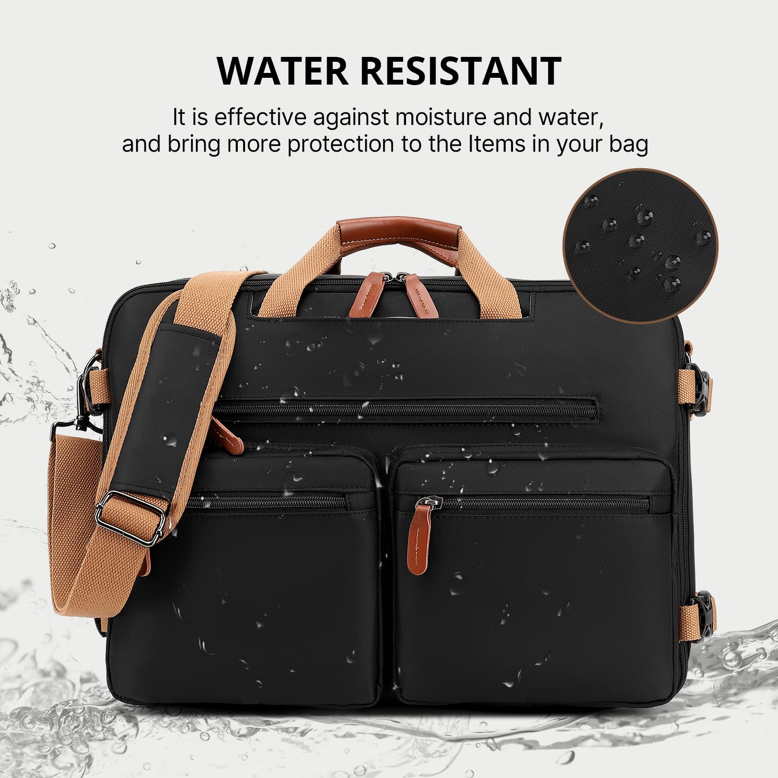 MOLNIA Laptop Backpack, 3 in 1 Laptop Backpack, 17.3 inch Computer Backpack, Multi-functional Laptop Bag, Business Casual Travel College, Men/Women,Grey