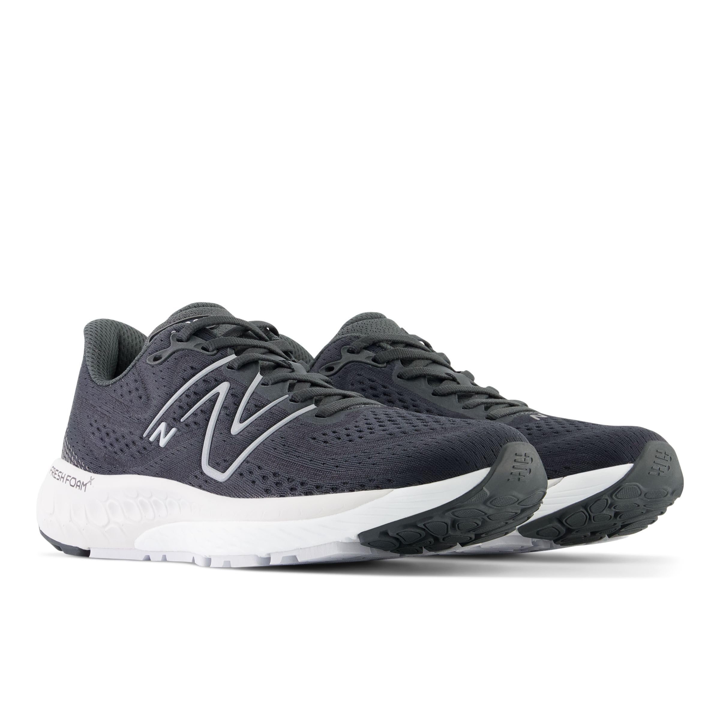 New Balance Women's W880K13 Running Shoe, Blacktop/Black/Silver Metallic, 9 Wide