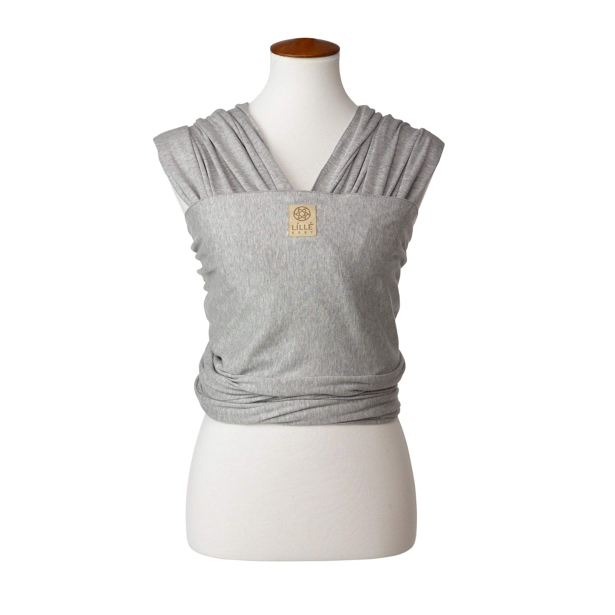 LÍLLÉbaby Tie The Knot Wrap II Ergonomic Baby Carrier Wrap for Infants Babies Toddlers, Heather Grey