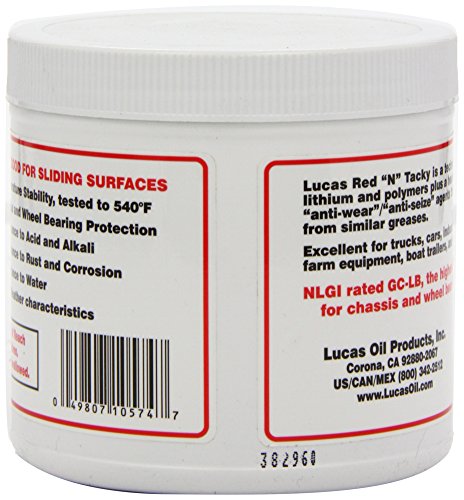 Lucas Oil 10574 Red "N" Tacky Grease - 1 Pound