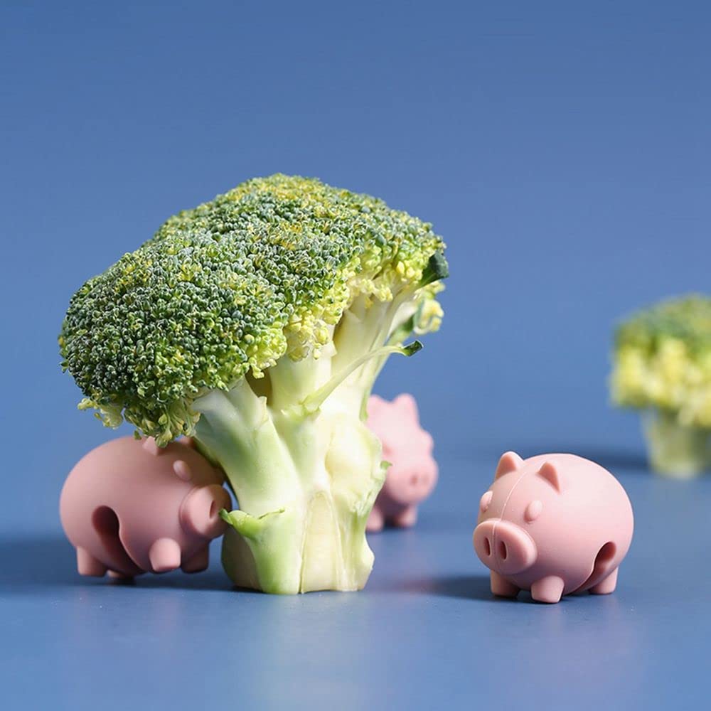 Pot Lid Clips Pig Chicken Spill Stopper Cartoon Silicone Kitchen Gadget Set Cooking Prevent Overflow Tool(1pc-pig)