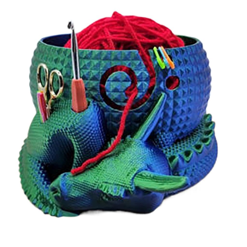 YAMSLAM Fantasy Dragon Egg Yarn Bowl for Knitting Crochet Yarn Bowl for Knitting Yarn Storage Organizer Crochet Bowl Egg Yarn Bowl Yarn Storage Organizer DIY for Knitting Crochet Skeins