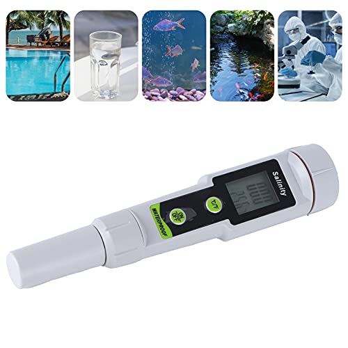 YEmirth Digital Salinity Tester for Salt Water, Salinity Meter Digital PenType Salinity Tester for Seawater Salt Water Swimming Pool
