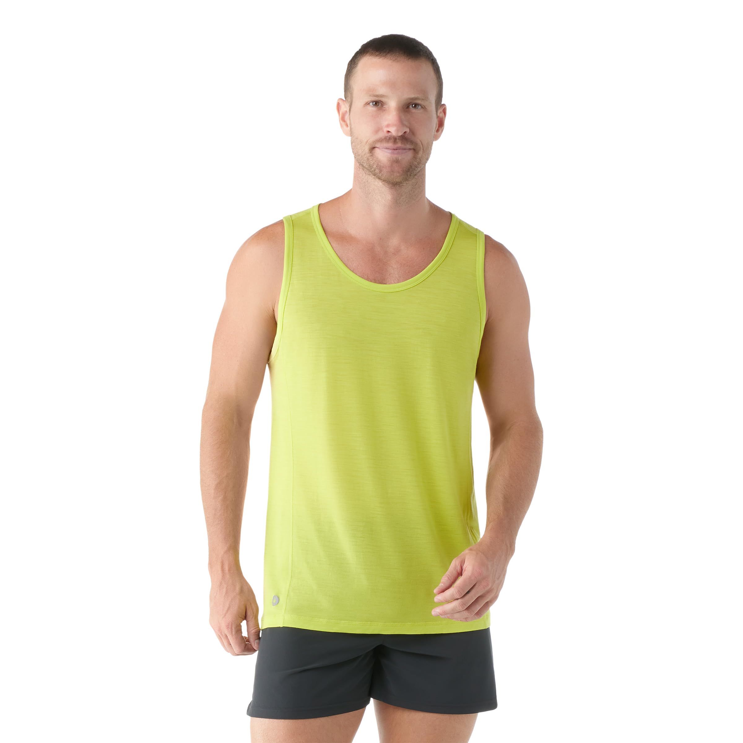 Smartwool Men's Active Ultralite Merino Wool Tank Top (Athletic Fit) Blueberry Hill, Medium