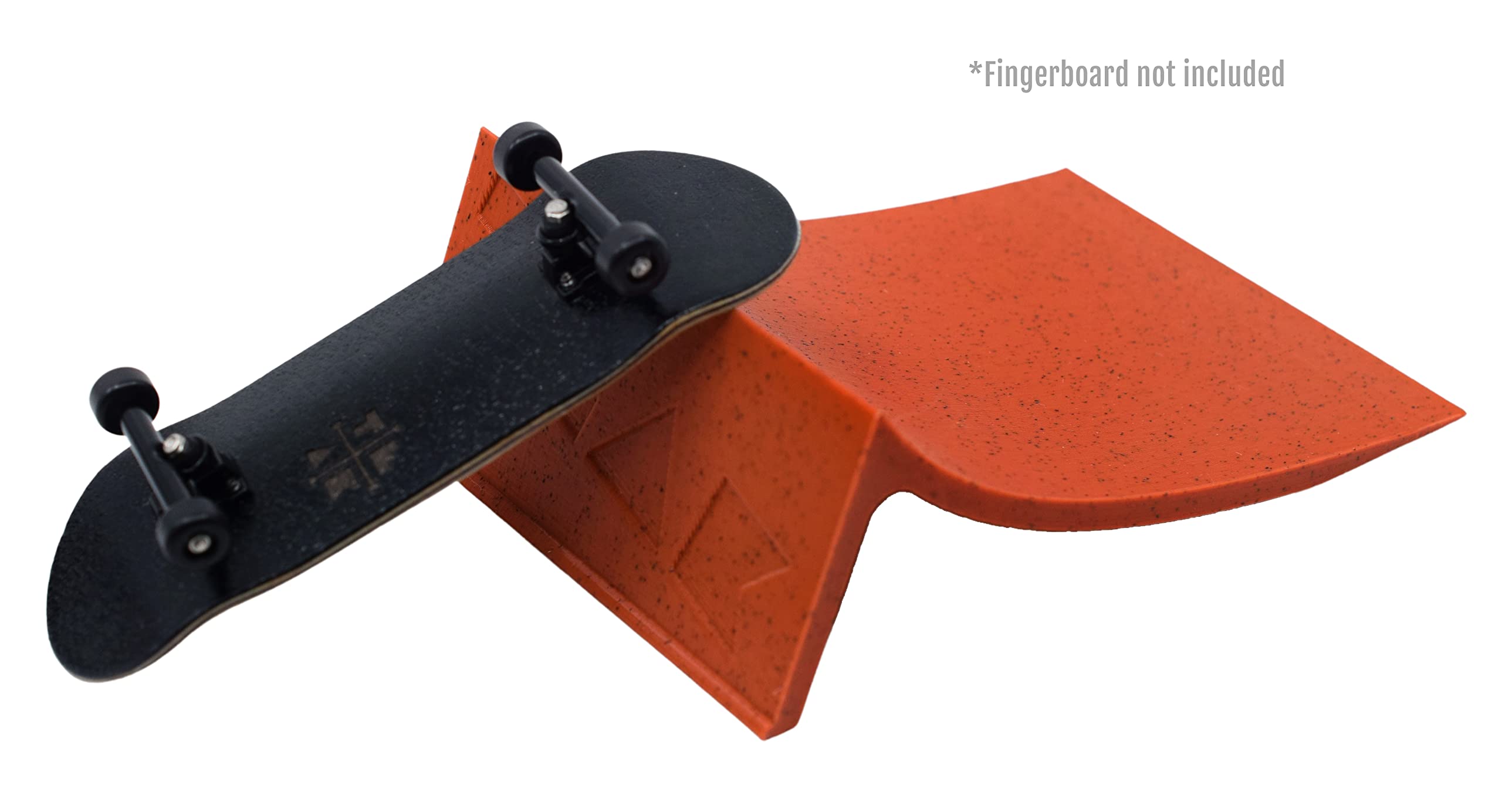 Teak Tuning Fingerboard Poly Launch Kicker Ramp - 4.5" Long, 3" Wide, 1.5" Tall - Fingerboard Obstacle in Lava Flow Colorway