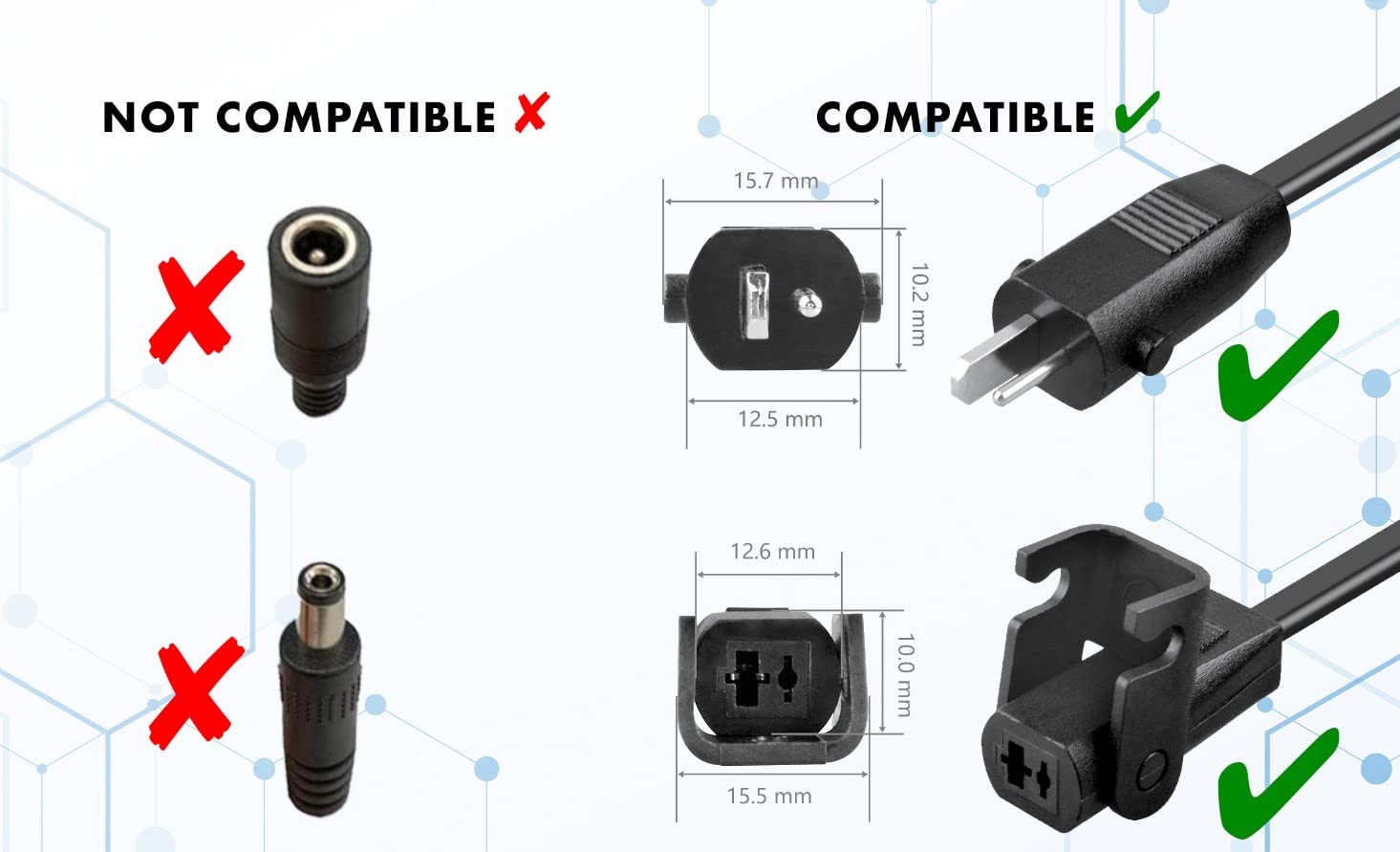 Power Supply Cord for Recliner and Lift Chair - Replacement Wall Power Supply Transformer for Limoss, Electric Power Recliners or Adjustable Bed by IdeaEuropa