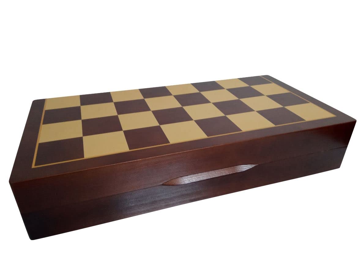 STARPPLE Weighty & Durable 21 inch Real Wooden Chess Set. Luxurious Handmade Chess Board Game Sets with Storage for 5.3β Heavy & Designed 34 Wooden Large Pieces Including 2 More Queens. (Designed)