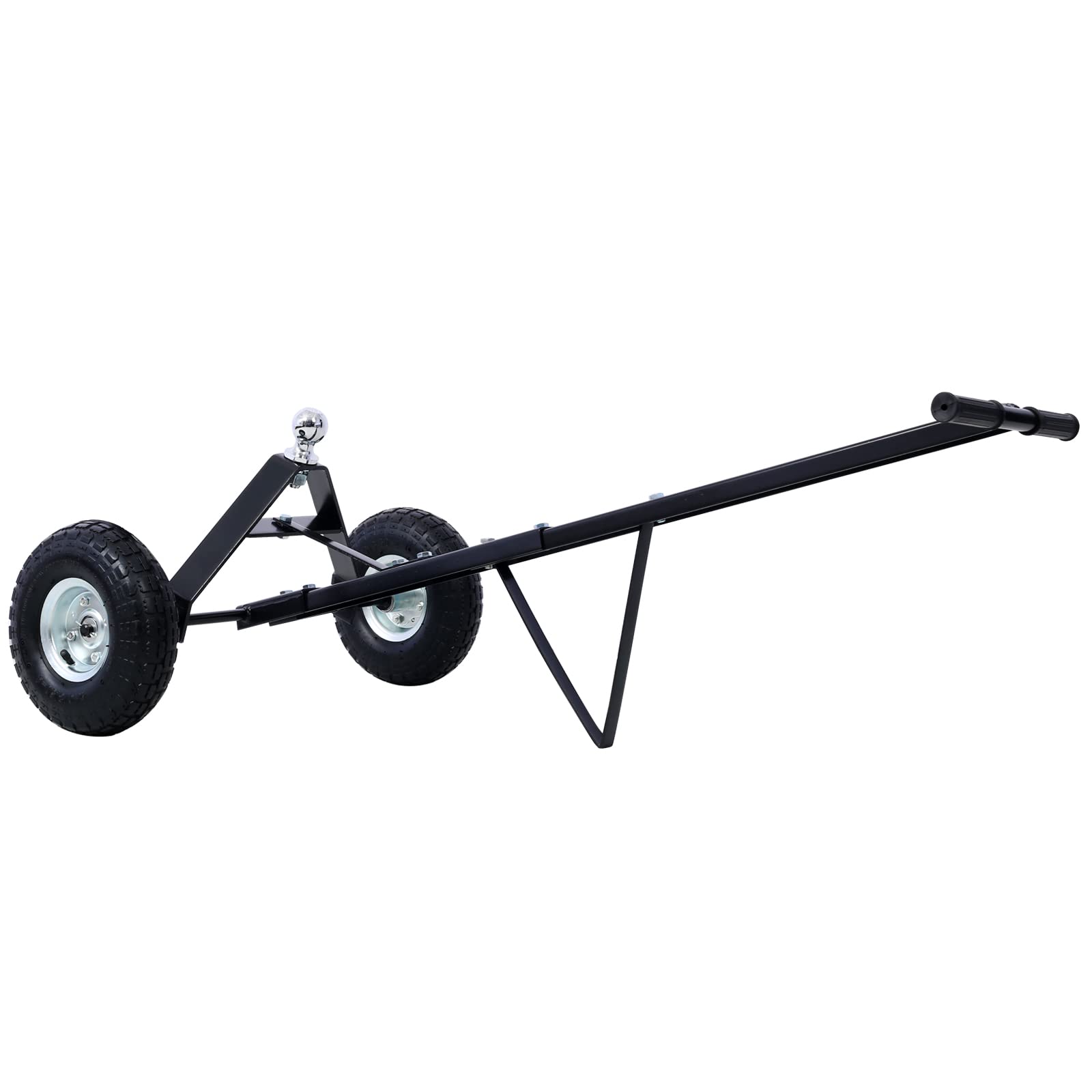 Miscoos Trailer Dolly with Pneumatic Tires - 600 Lb. Maximum Capacity,Black Color