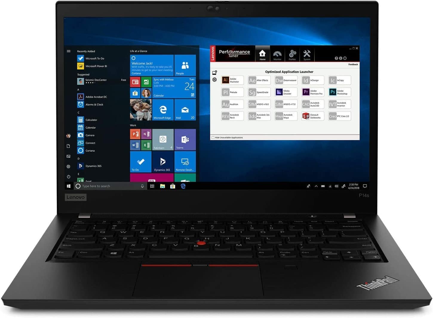 Lenovo ThinkPad P14s Gen2 14" Laptop Ryzen 5 Pro 5650U 16GB Ram 512GB SSD W10P (Renewed)