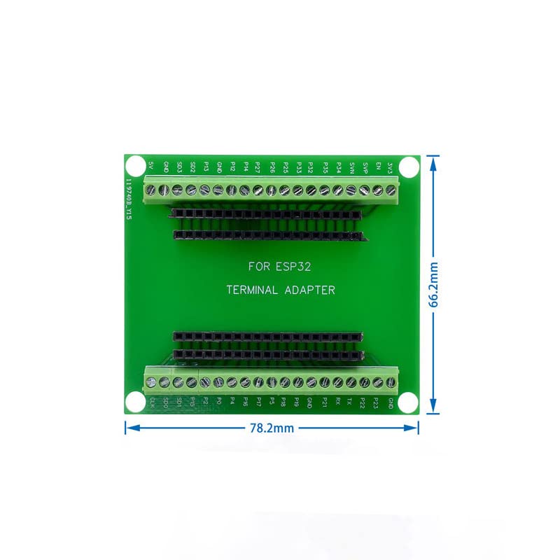 ZCZQC 2pcs ESP32 Breakout Board GPIO 1 into 2 for 38PIN, Double-Layer PCB, Has Been Soldered Completely, ESP32 Development Board