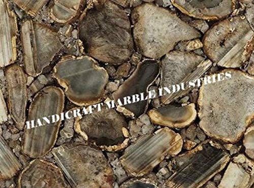 Wild Agate Stone Round 30" x 30" Inch Coffee Table Top, Brown Agate Round Centre Table Top, Agate Stone Round Dining Table Top, Piece Of Conversation, Family HeirLoom