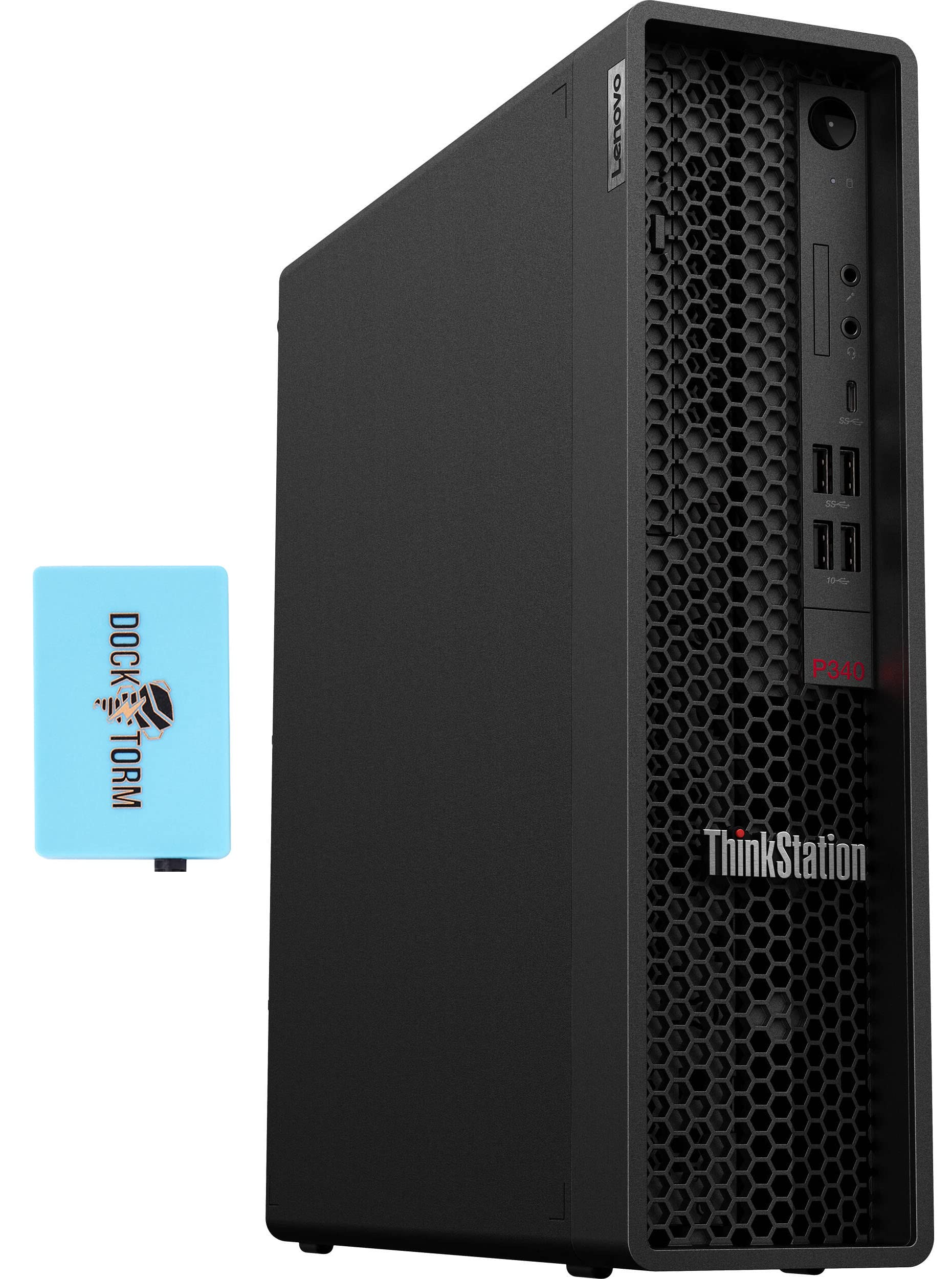 Lenovo ThinkStation P340 SFF Desktop (Intel Core i7-10700 8-Core, Intel UHD 630 Graphics, 32GB RAM, 1TB PCIe NVMe SSD, USB 3.2, Win 10 Pro) with Hub