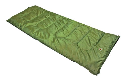 Ledge Sports Ridge +30 Classic Rectangular Sleeping Bag with Stuff Sack (75 X 30, Green)