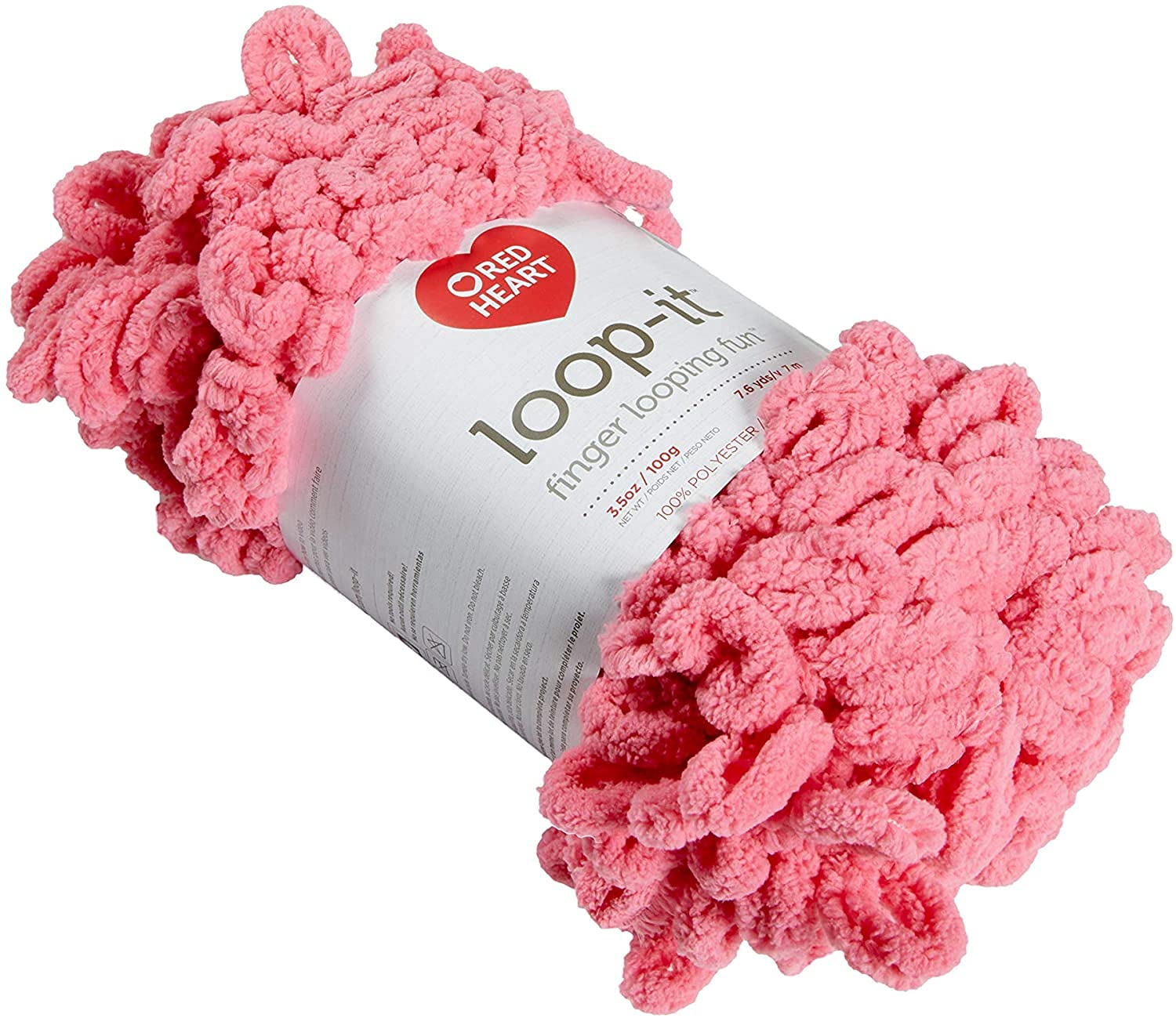 Red Heart Loop-It Yarn 2 Pack Plus Easy Style Scarf Pattern (Cosmopolitan)