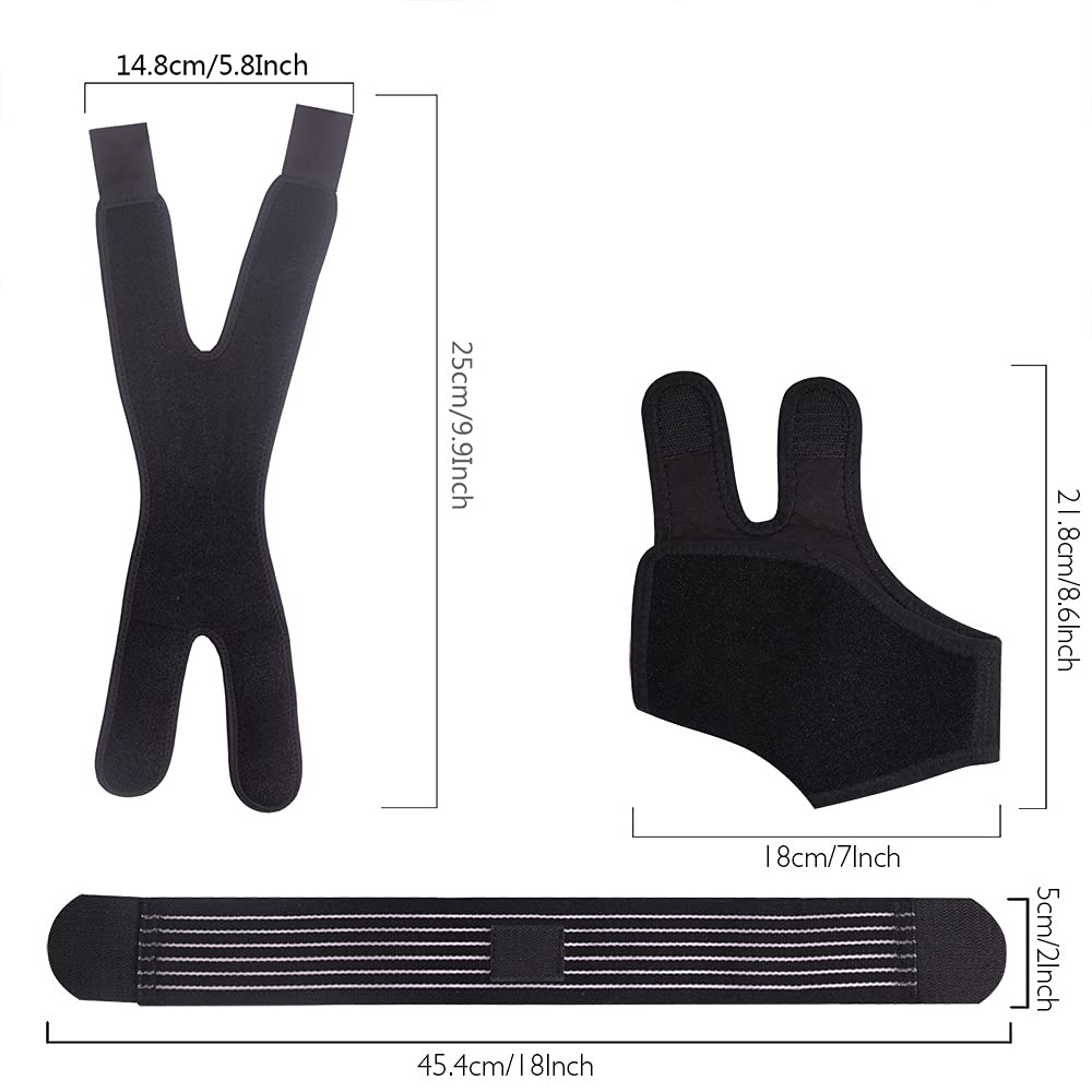 Patellar Tendon Support Strap (Large), Knee Pain Relief Adjustable Neoprene Knee Strap for Running, Arthritis, Jumper, Tennis Injury Recovery