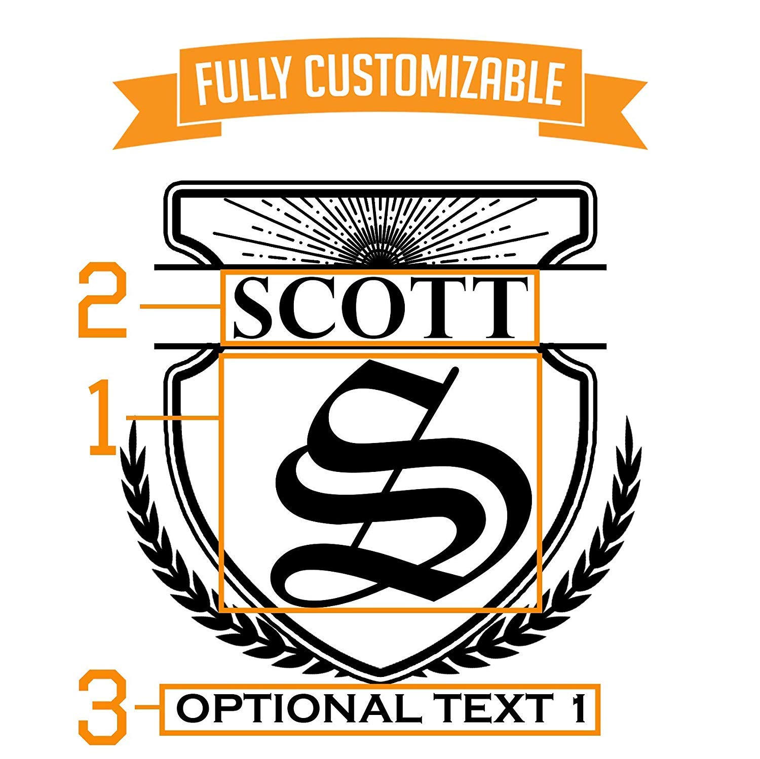 Personalized Etched 11oz Whiskey Glass - Custom Engraved Bourbon Customized Gifts for Men, Dad Scotch Drinking Birthday Glasses, Groomsmen Gifts, Liquor Cocktail Rocks Old Fashioned, Scott Monogram