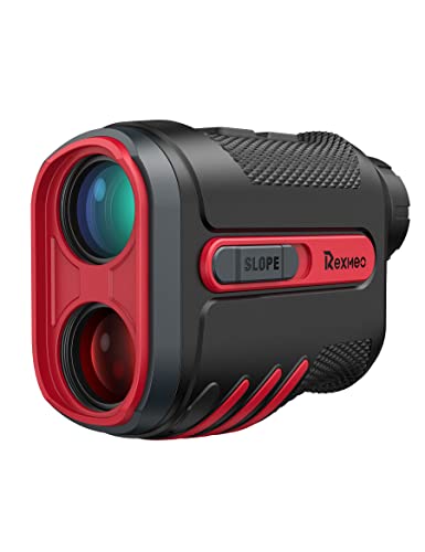 REXMEO Golf Rangefinder with Slope, USB C Rechargeable Laser Range Finder Golfing 1000Y with 6X Magnification, High-Precision Flag Lock Pulse Vibration, Magnet Stripe for Target Shooting and Hunting
