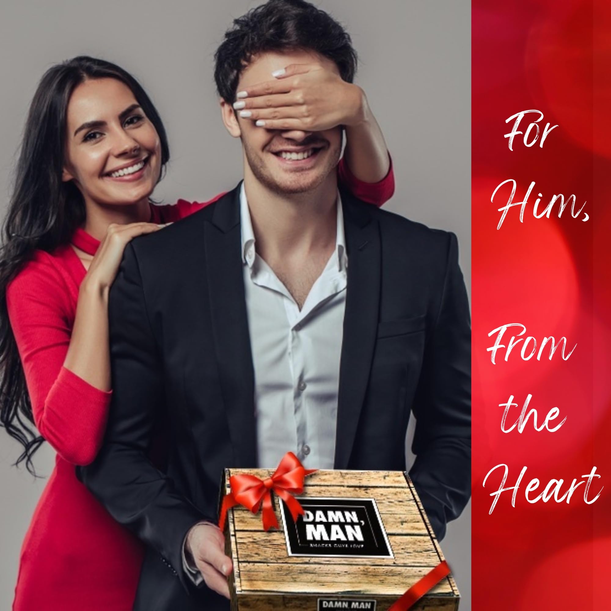 Nuts Gift Basket for Men, Adults - 6 Unique Flavors, Great Birthday Gift for Men, Gift for Dad, Food Gift Basket, Gourmet Nut Snack
