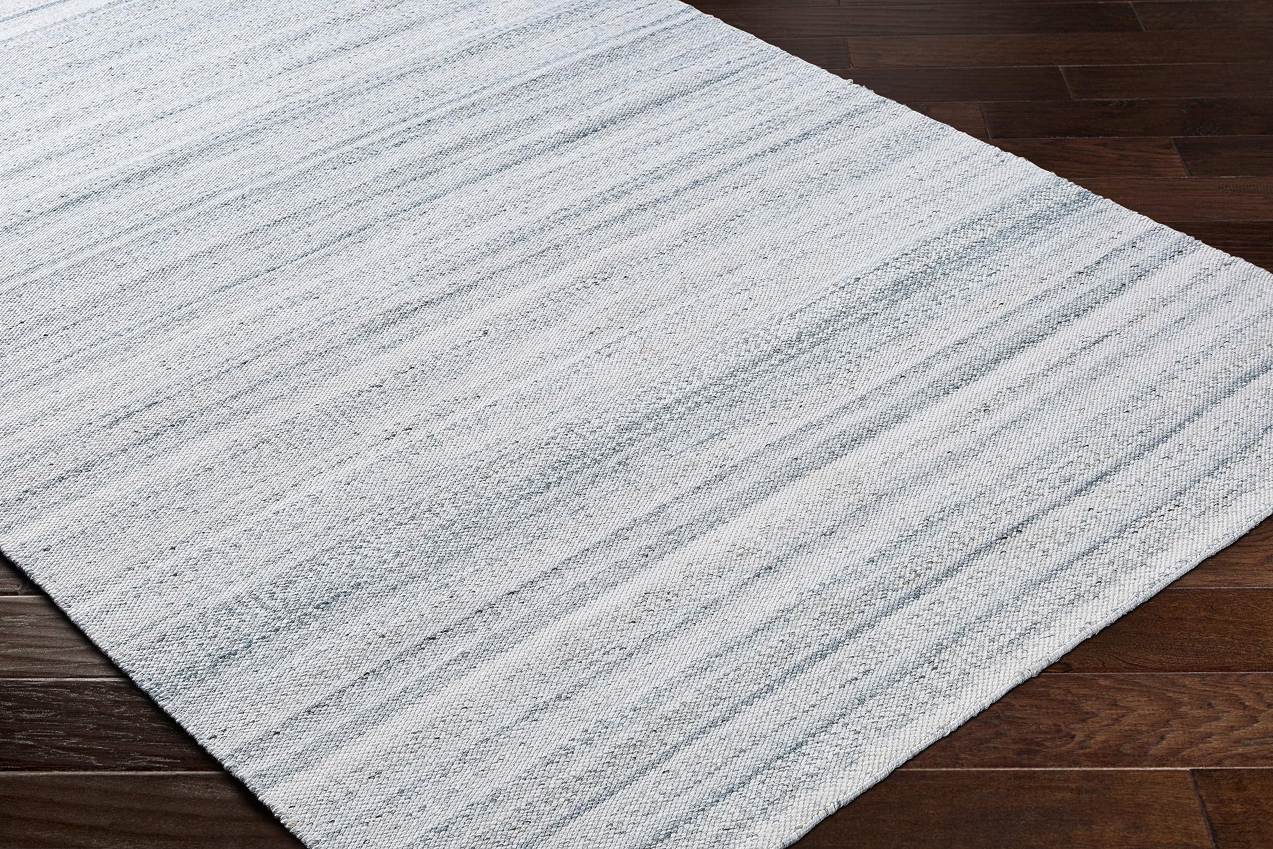 Mark&Day Area Rugs, 9x12 Tanaya Modern Denim Blue Area Rug, Blue Off-White Carpet for Living Room, Bedroom or Kitchen (9' x 12')
