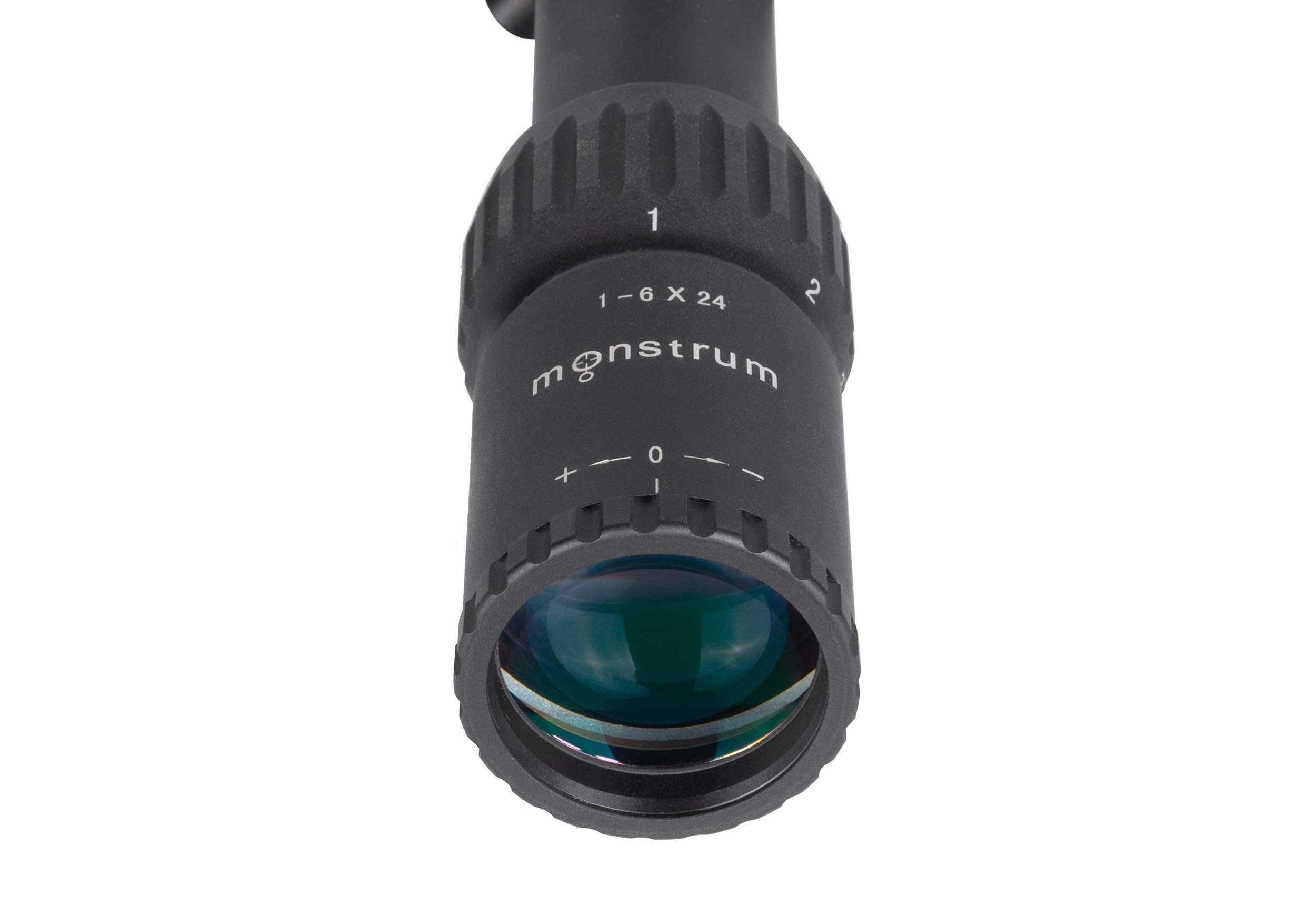 Monstrum G3 1-6x24 First Focal Plane FFP Rifle Scope with MOA Reticle | ZR302 Quick Release Scope Mount | Bundle