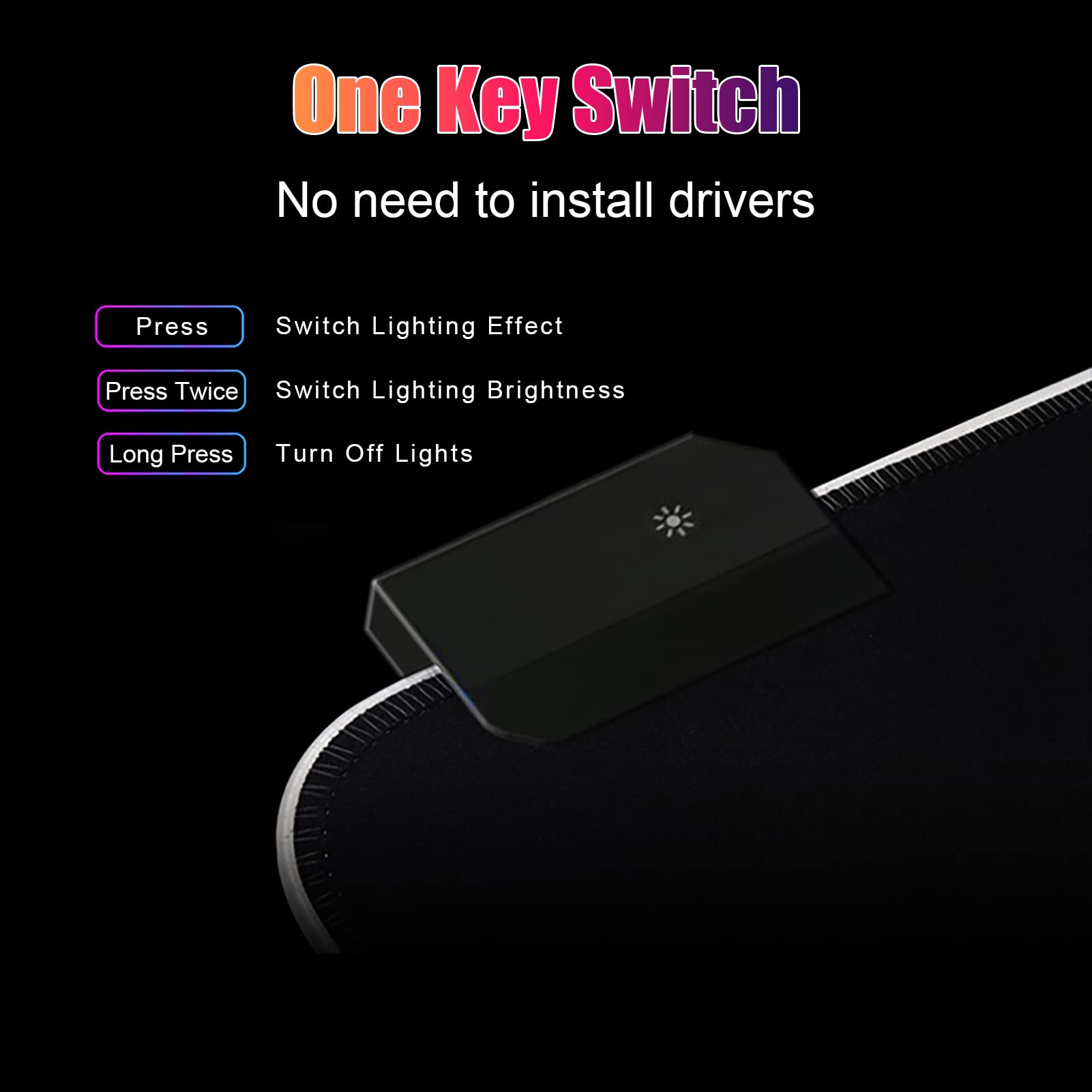 RGB Large Gaming Mouse Pad, Extended Mouse Pad with 14 Lighting Modes, Superior Micro-Weave Cloth, Non-Slip Base, 800 x 300mm / 31.5 × 11.8 in (Pink Marble)