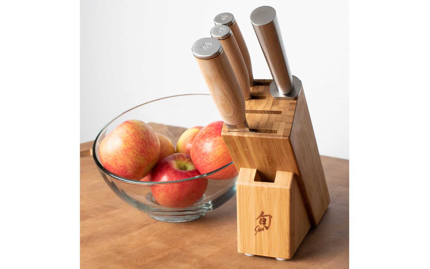 Shun Premier Blonde Starter Block, 5 Piece Set, Silver