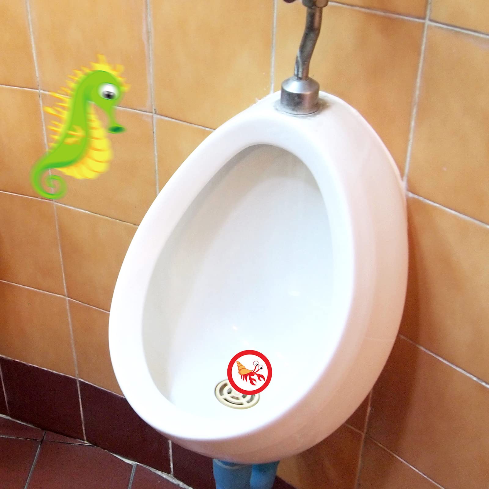Woanger 240 Pieces Toilet Targets for Boys, Ocean Animals Potty Training Flushable Targets Sea Creatures Potty Training Stickers 2 Inch Pee Stickers Color Changing Pee Targets