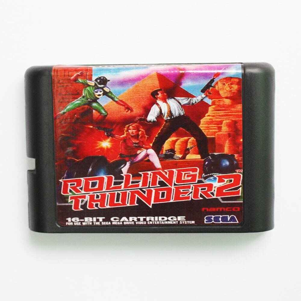 Retro Game Rolling Thunder 2 16 bit MD Game Card For Sega Mega Drive For Genesis (NTSC-U)