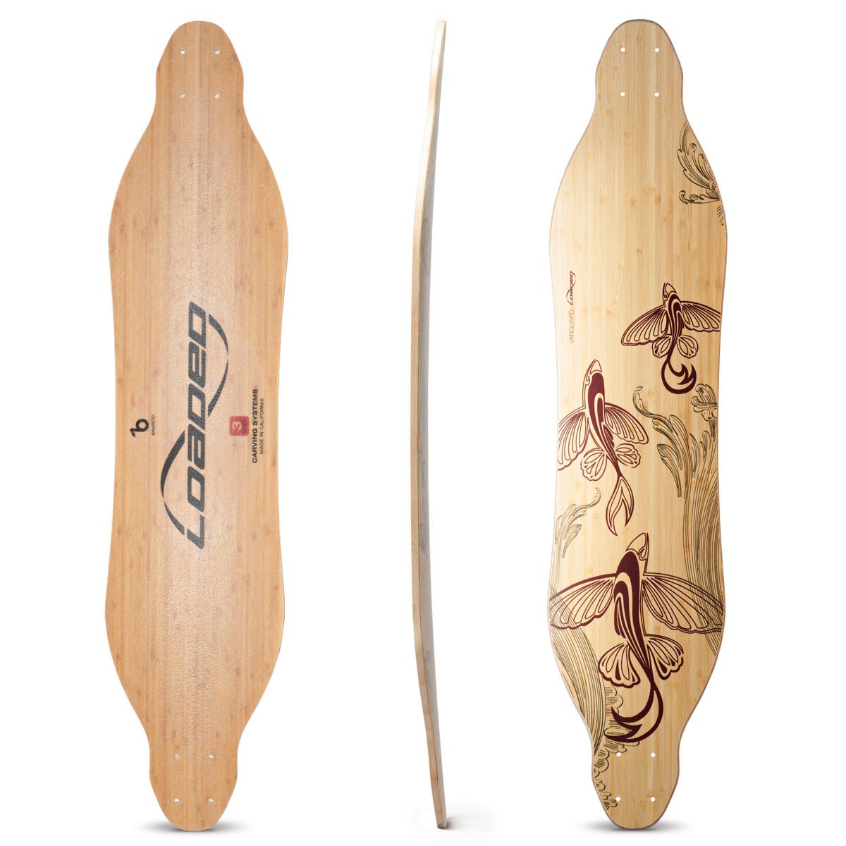Loaded Boards Vanguard Bamboo Longboard Skateboard Deck (Flex 1)
