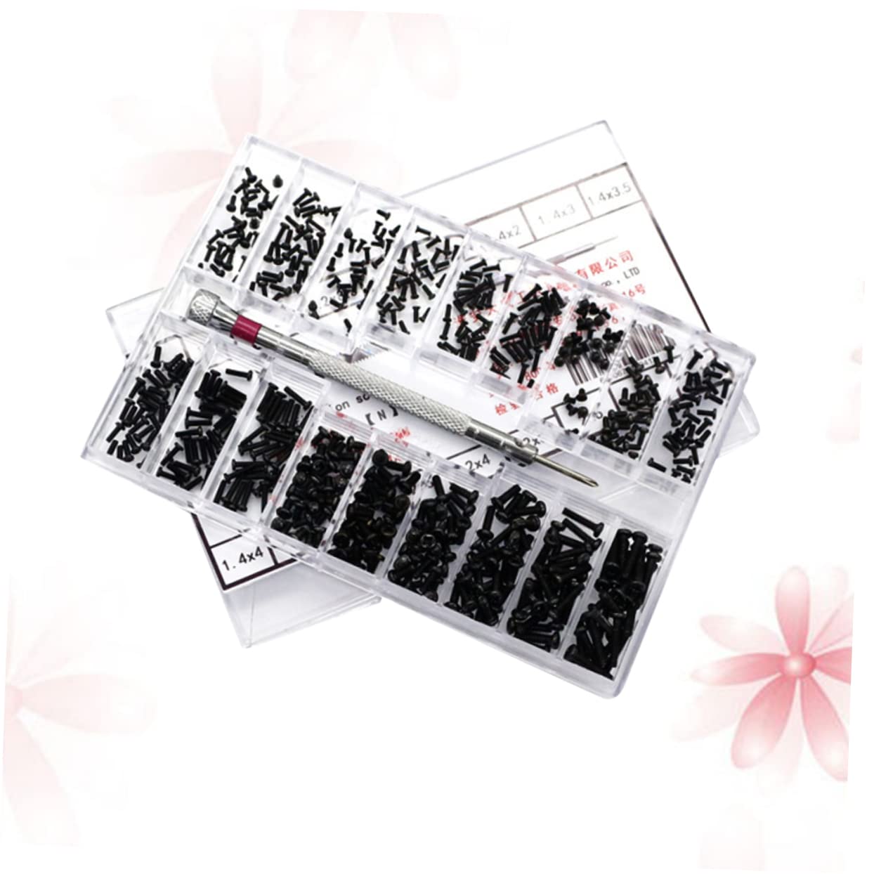 VILLCASE 18 Computers laptops Computer Laptop Carbon Steel Screws Laptop Screws Assortment kit Computer Screw Small Screws Laptop Screw kit countersunk Screw Round Head Combination