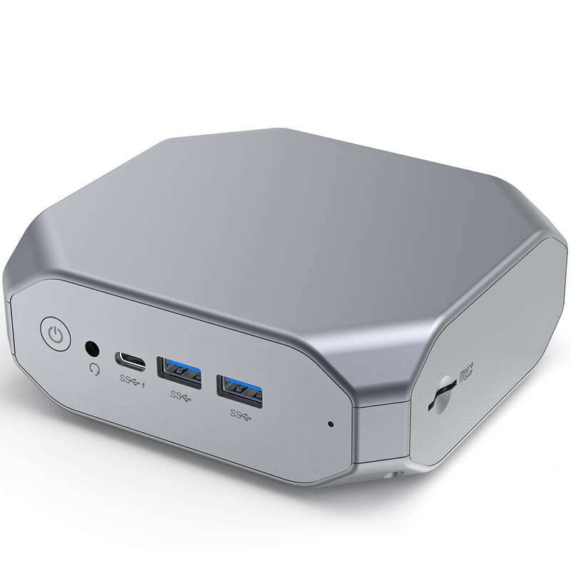 MOMENTPLUS A9 9400 Mini PC, AMD A9 9400 (up to 3.2 Ghz) Mini Computer 8GB RAM 128GB SSD Micro PC with Dual 4K HDMI WIFI5.0 Bluetooth 4.0 USB-C USB 3.0 Auto Power On AMD Mini PC