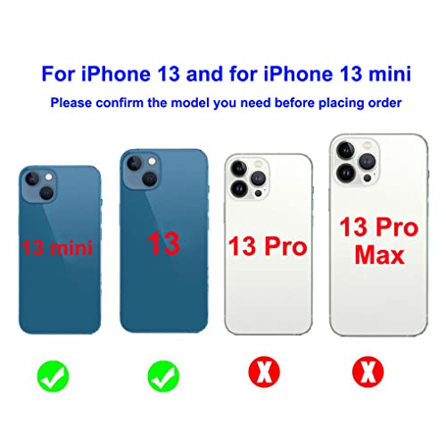 YUYOND 2pcs OEM Original Rear Back Camera Glass Lens Replacement For iPhone 13 and For iPhone 13 Mini With Adhesive Preinstalled Included Repair Tools (Not for 13 pro / 13 pro max)