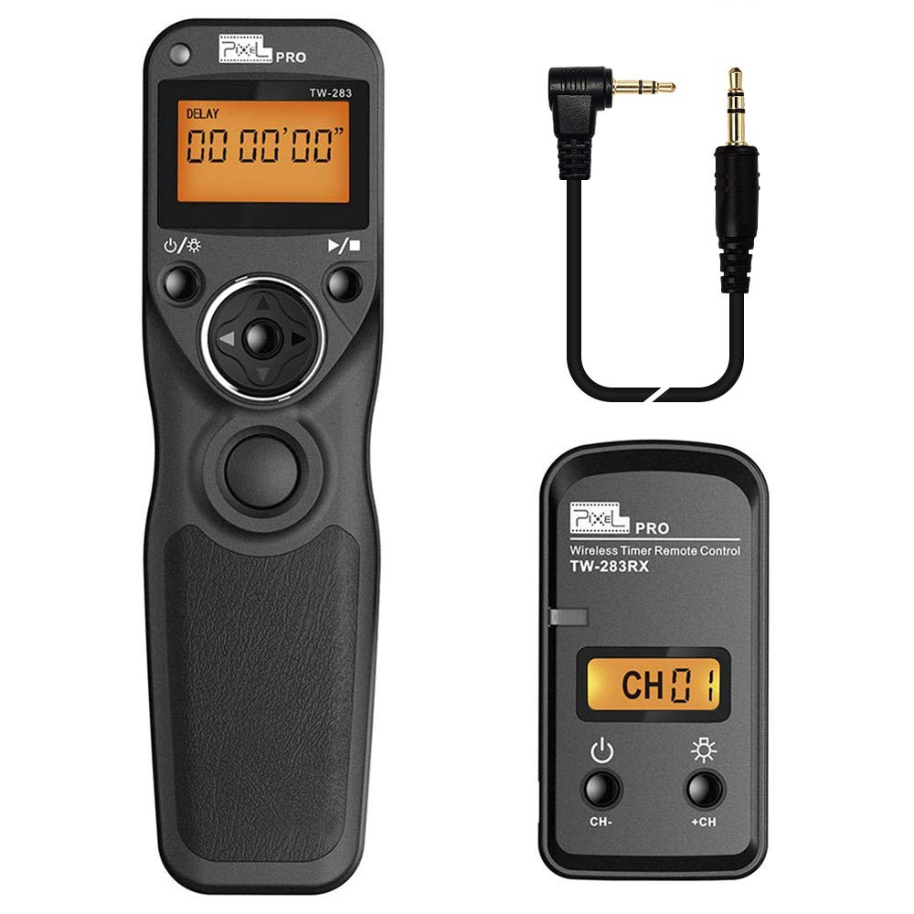 Pixel TW-283 E3 Wireless Shutter Release Remote Control Compatible for Canon Eos R6 RP XT XTi XS XSi T1i T2i T3 T3i T4i T5 T5i T6i T7i T8i 1300D 1100D 1000D 550D 500D 450D 400D 350D 300D 90D