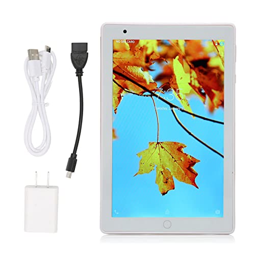 Zyyini 8inch HD Tablet, 1960x1080 IPS HD Touch Screen Tablet PC with 178 Degree Wide Viewing Angle, for Android 11 Dual Cards Dual Standby Octa Core Dual Camera Calling Tablet 2GB 32GB(Gold)