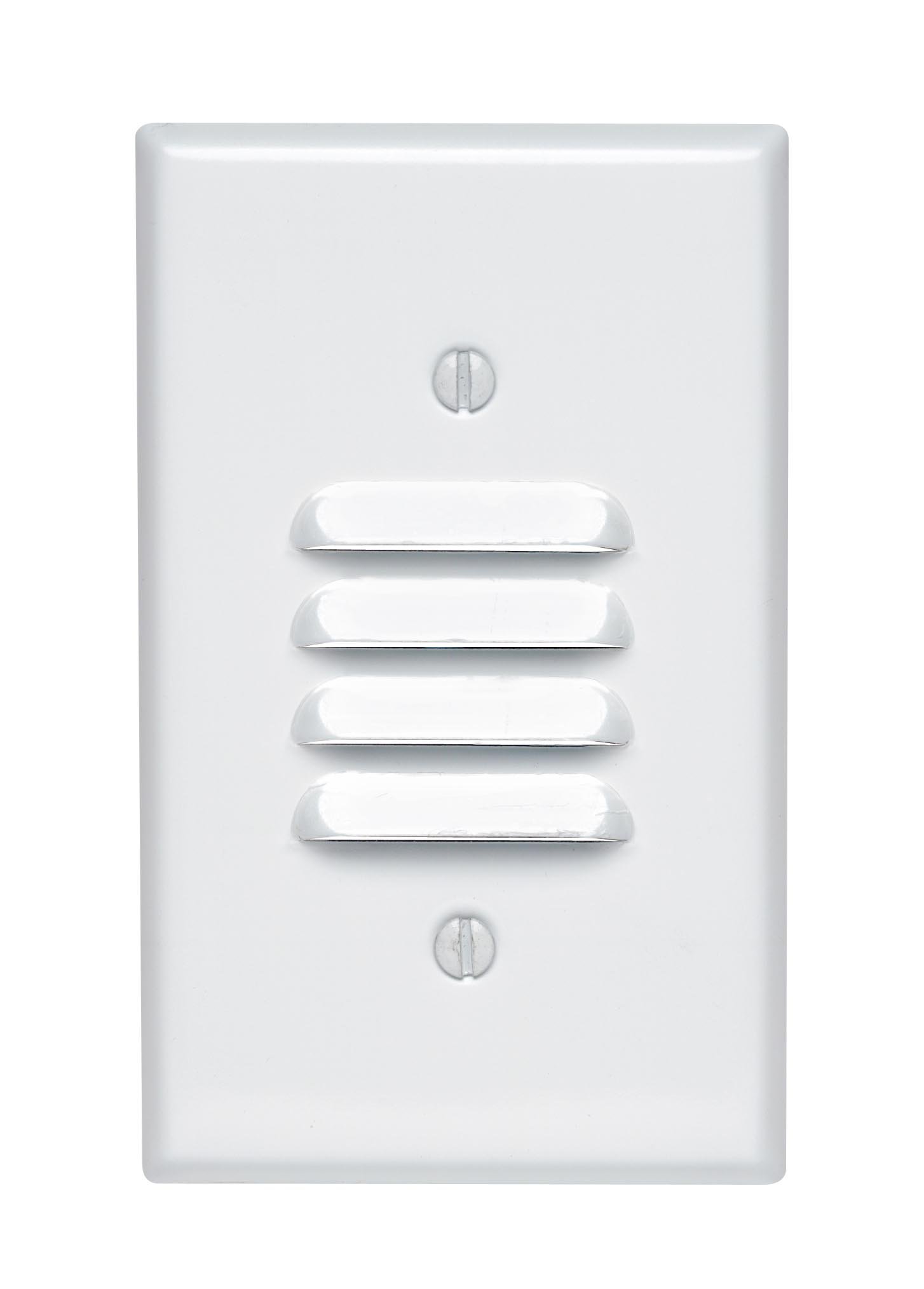 Leviton 88080 WH WP 1G CENTER VERTI LOUVRE BOX MNT, Image