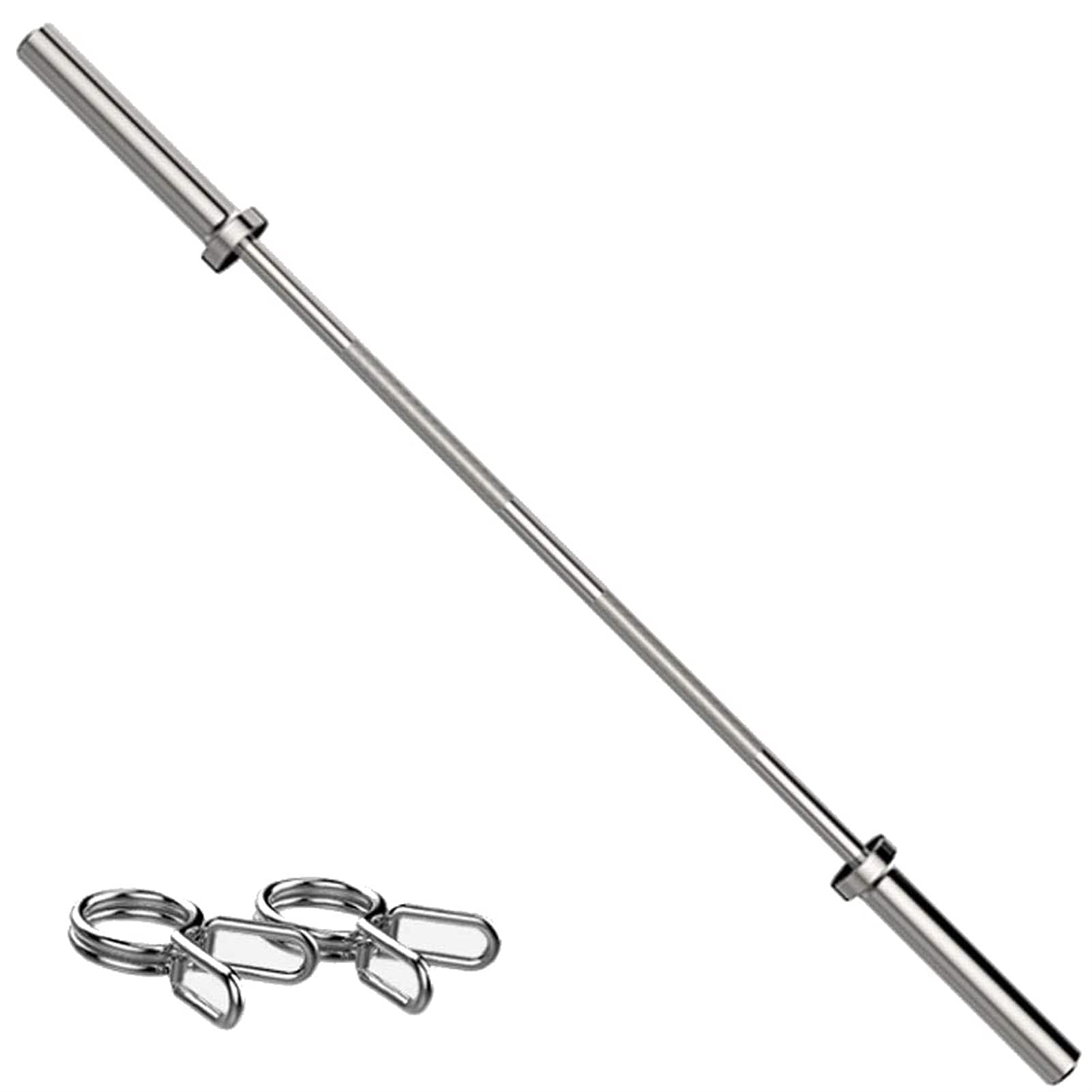 MQQ Dumbbell Bars,1.2m/1.5m Weights Olympic Barbell Dumbbell Handle Weightlifting Power Lifting, Weight Bar with Copper Sleeve Connection Pad Ideal for Biceps
