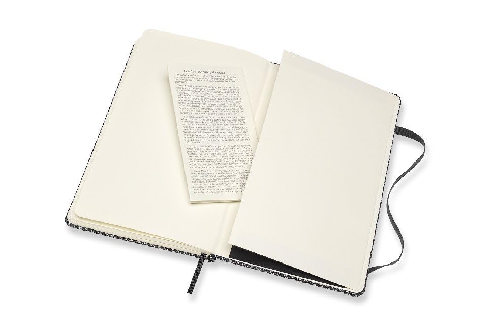 Moleskine Limited Collection Blend Textile Notebook, Hard Cover, Large (5 x 8.25") Ruled/Lined