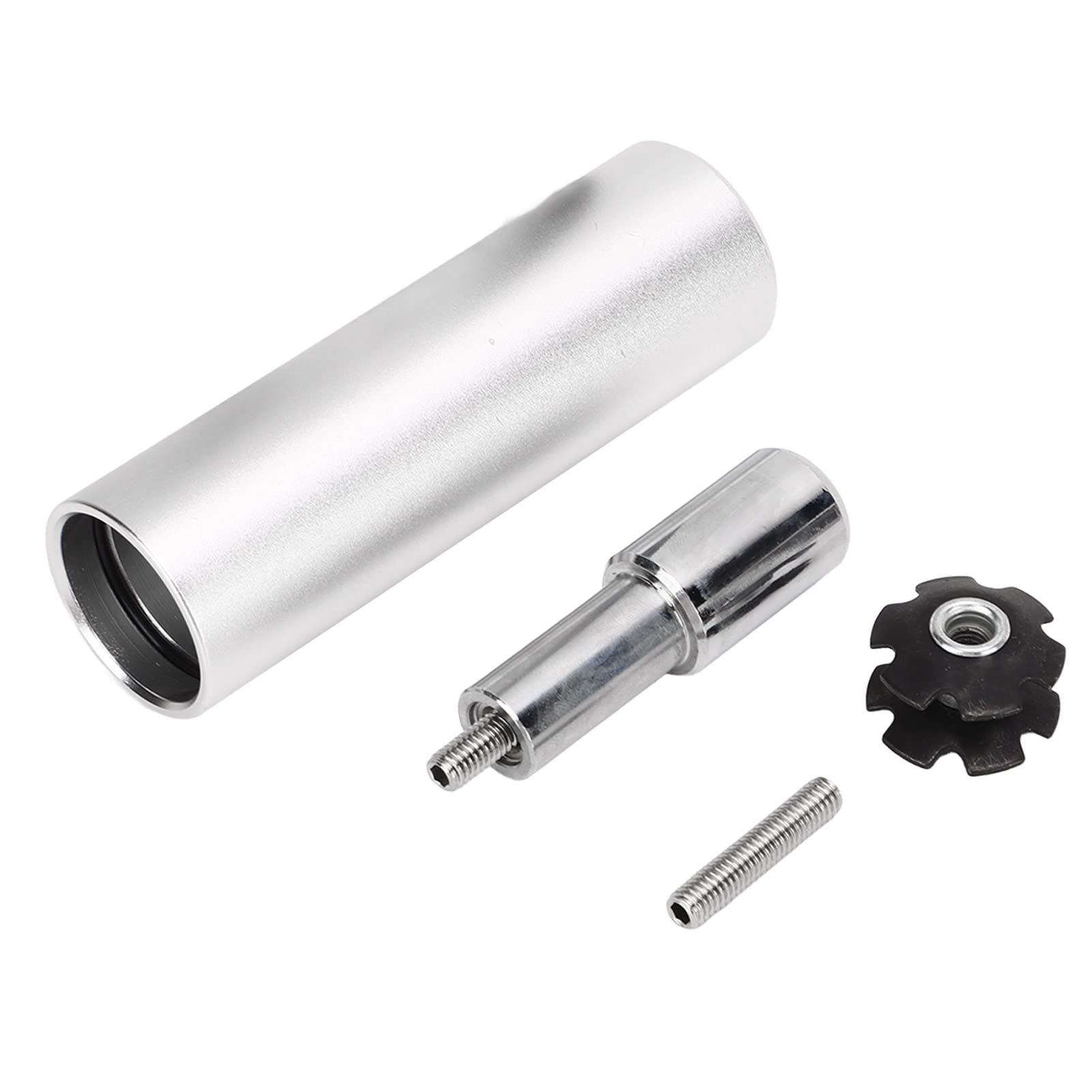 SPYMINNPOO Bike Fork Star Nut Setting Installer Set, Road Bike Front Fork Star Nut Setting Installer Steel Headset Star Nut Install Tool with Sleeve and Screw