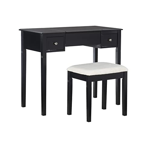 Linon Concord Vanity Set Black Cherry