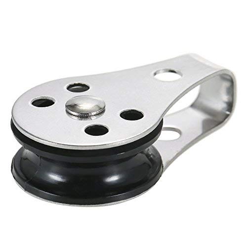 Lixada 2PCS Stainless Steel Pulley Blocks for Kayak Canoe Boat Anchor Trolley Kit